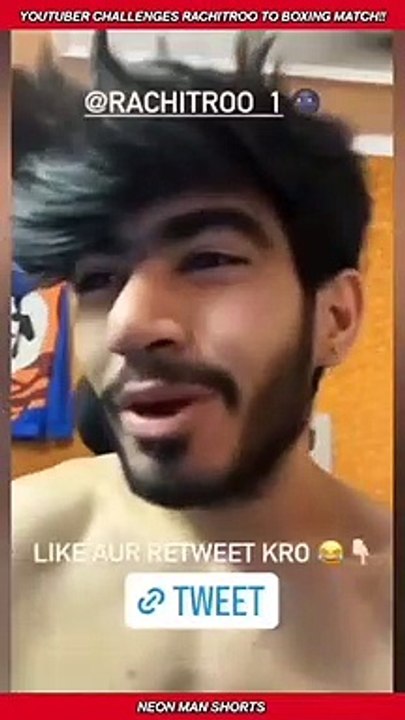YouTuber CHALLENGES Rachitroo to BOXING MATCH! | Rachitroo Vs Vyuk News ...