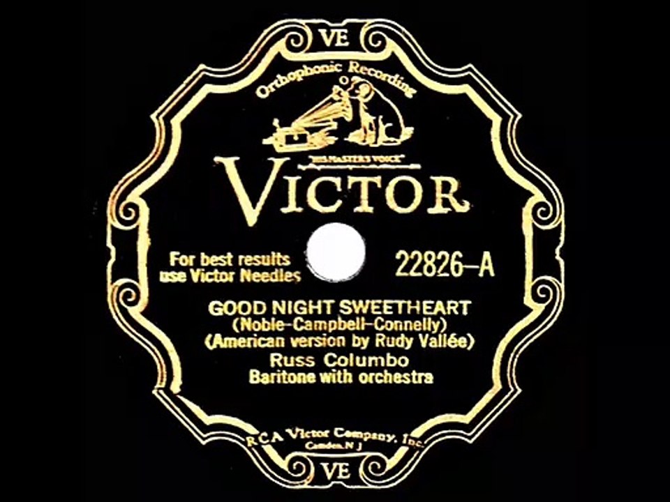 1931 Russ Columbo - Goodnight Sweetheart - Vídeo Dailymotion