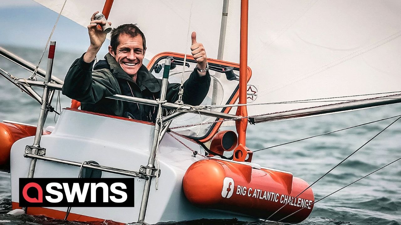 NEW VIDEO - Daredevil dad has set sail from Canada in a one metre boat ...