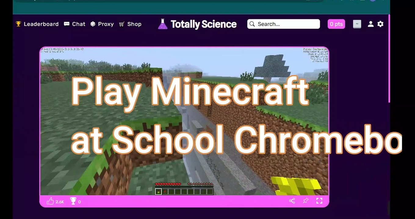 How to Play MINECRAFT UNBLOCKED at School/On a Chromebook! (Online, No ...