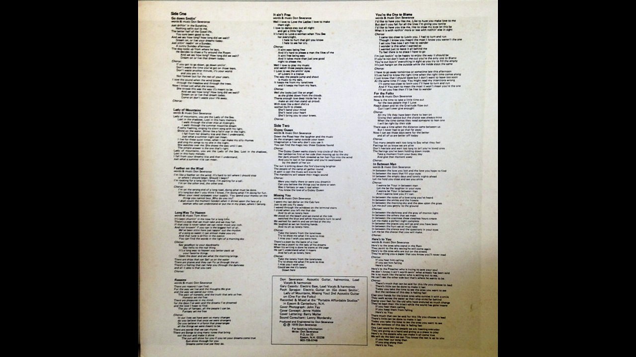 Severance & Cassidy – Severance & Cassidy Rock, Folk, World, & Country ...