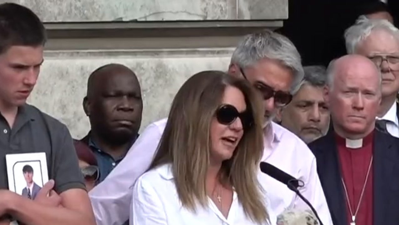 Watch Barnaby Webber’s mother pay tribute to son killed in Nottingham ...