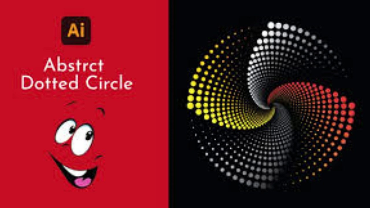 How To Make Dotted Circle And Lines For Logo Design In Adobe Illustrator In Hindi Technical 