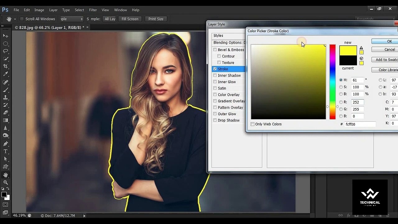 How to make outline in Photoshop | How to outline image in Photoshop Outline in Photoshop ...