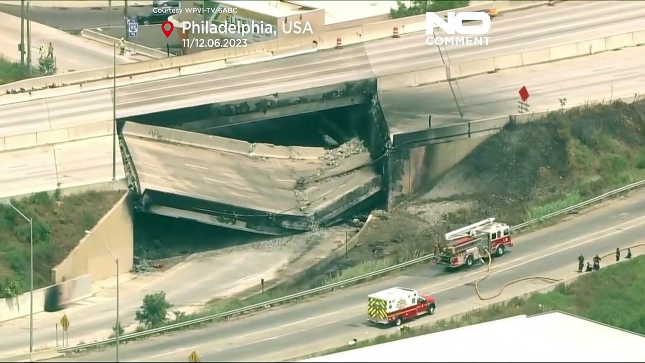 WATCH: Investigators seek cause of Philadelphia bridge collapse - video ...