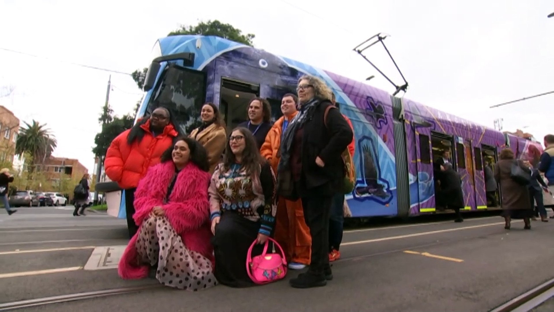 Six new trams designed by First Nations artist roll out