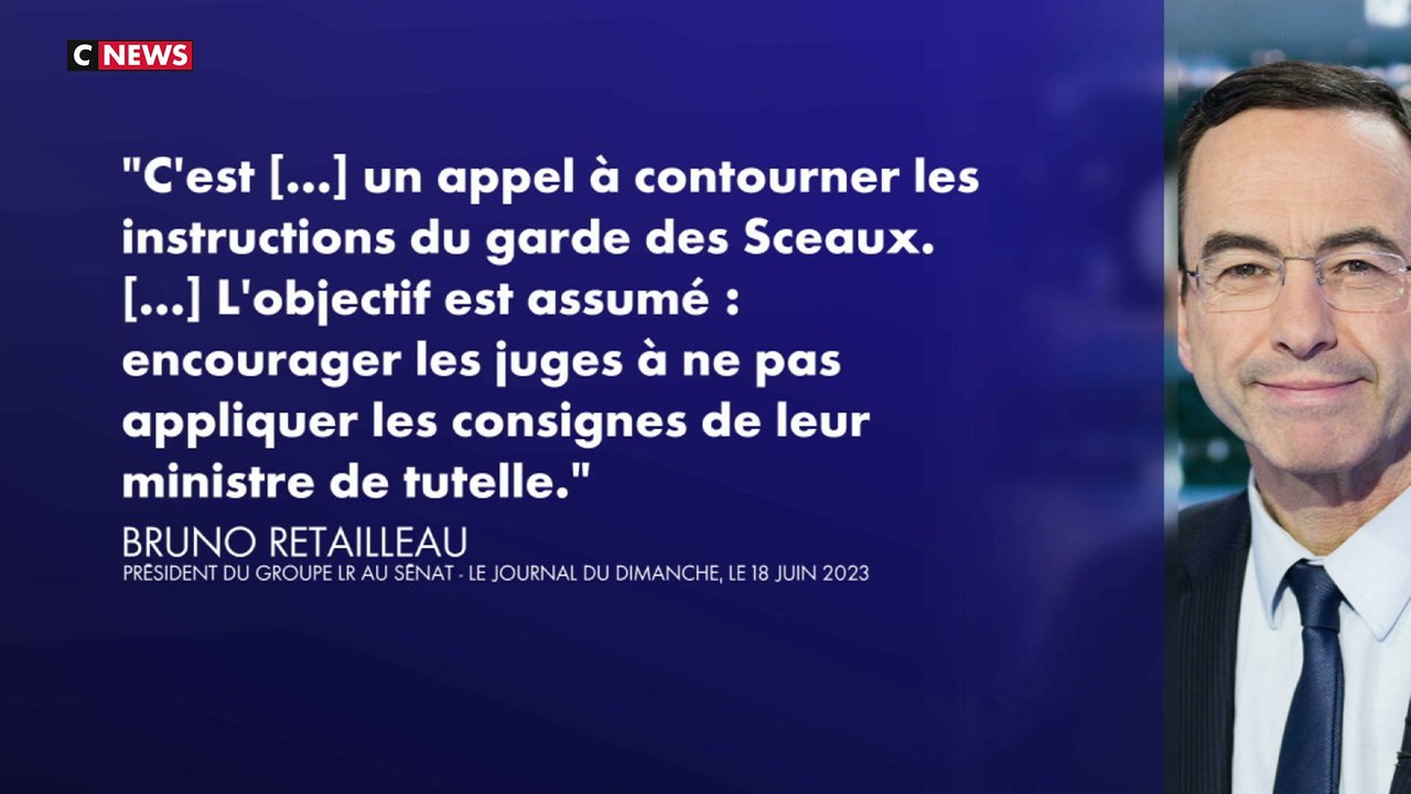 Bruno Retailleau s'attaque aux syndicats des magistrats - Vidéo Dailymotion