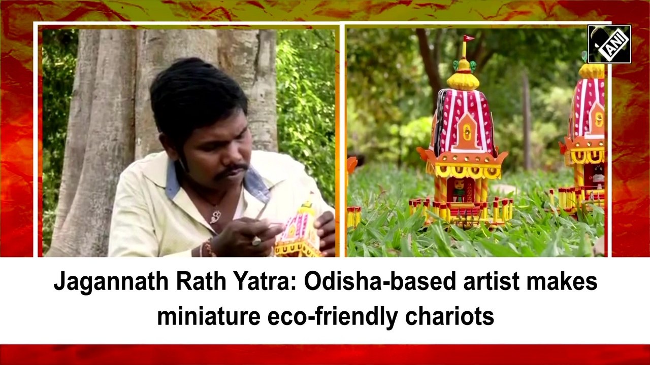 Jagannath Rath Yatra: Odisha-based artist makes miniature eco-friendly ...