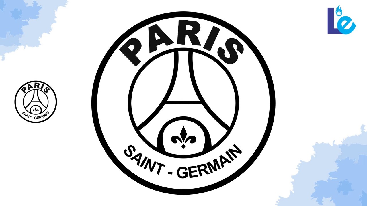 How to Draw Paris Saint-Germain F.C. Logo - Easy Step-by-Step Tutorial ...