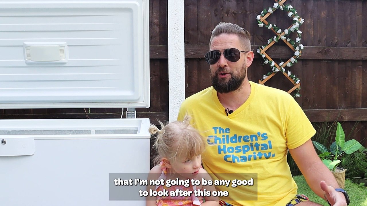 Carl’s chilly challenge is having an ice bath in a chest freezer every ...