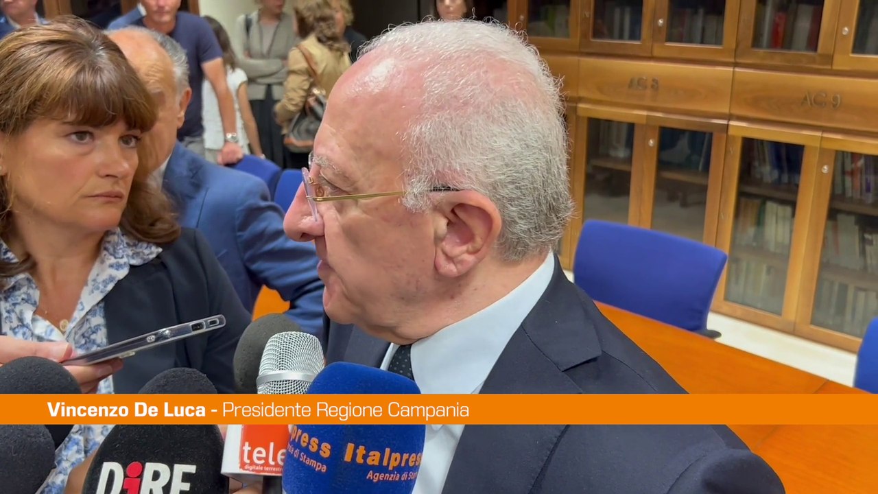 De Luca "Autonomia è controrisorgimento che rompe unità nazionale ...