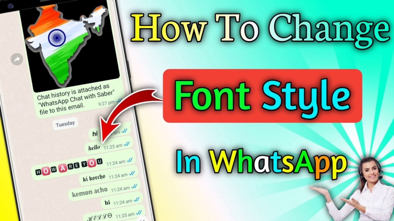 How to Change Font Style In Whatsapp || Whatsapp Text Style Change ...