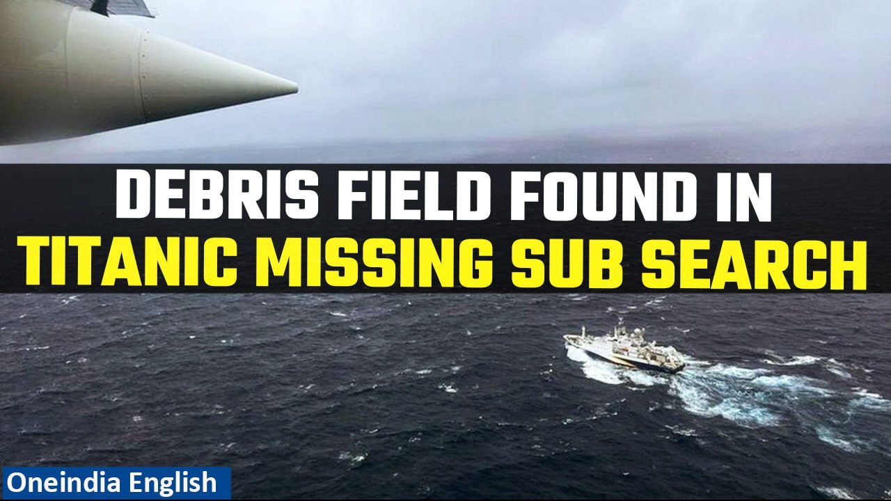 Titan sub missing: Parts of sub's cover like the landing frame and rear ...