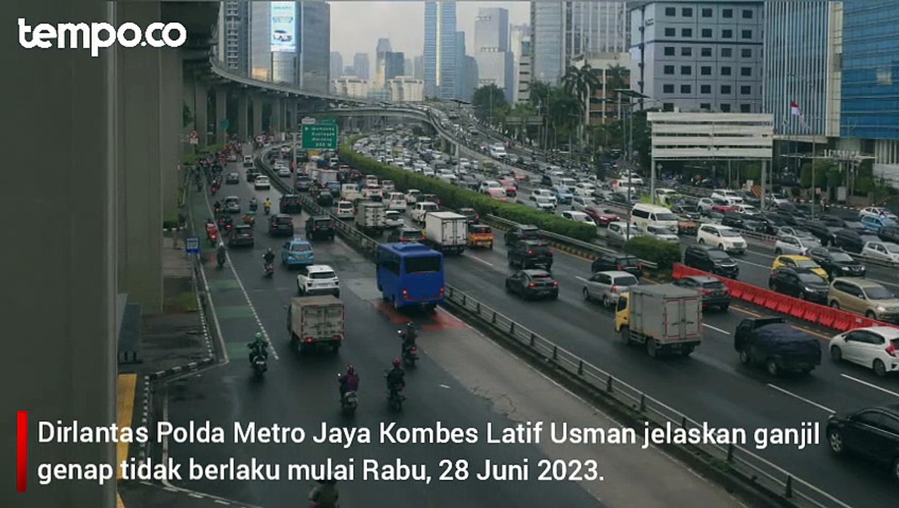 Libur Panjang Idul Adha 2023, Ganjil Genap di Jakarta Ditiadakan - video Dailymotion
