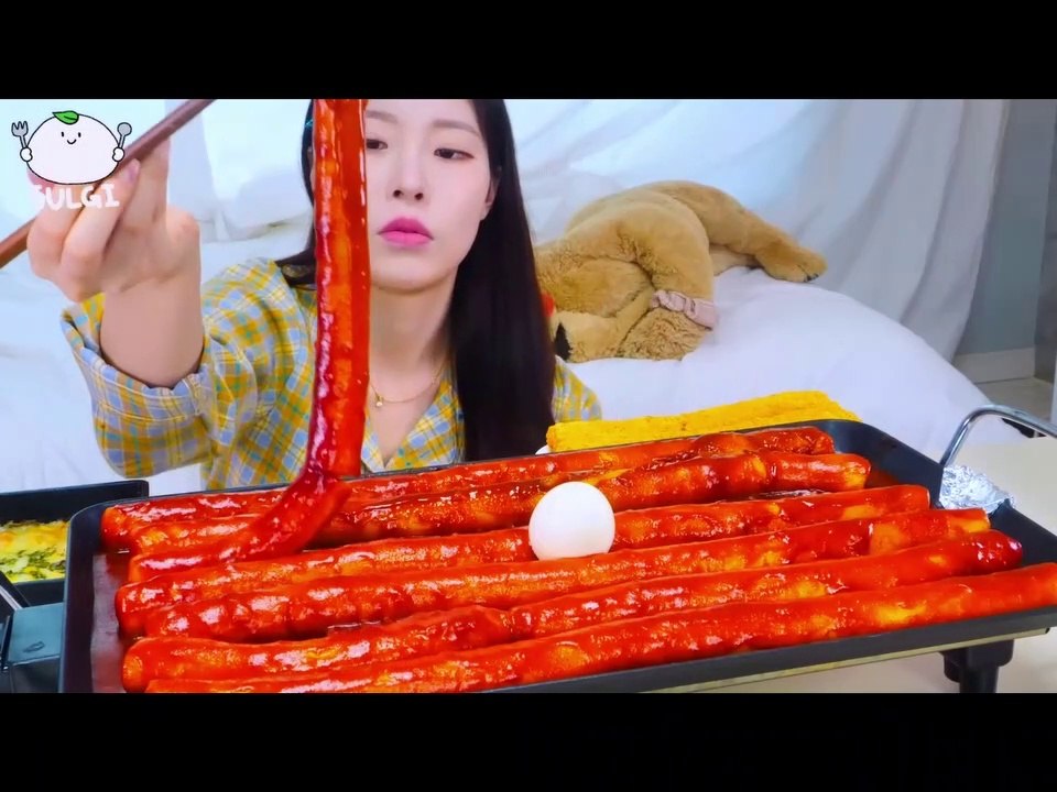 ASMR MUKBANG Whole bar rice cake Tteokbokki, BBURINKLE Cheese stick ...