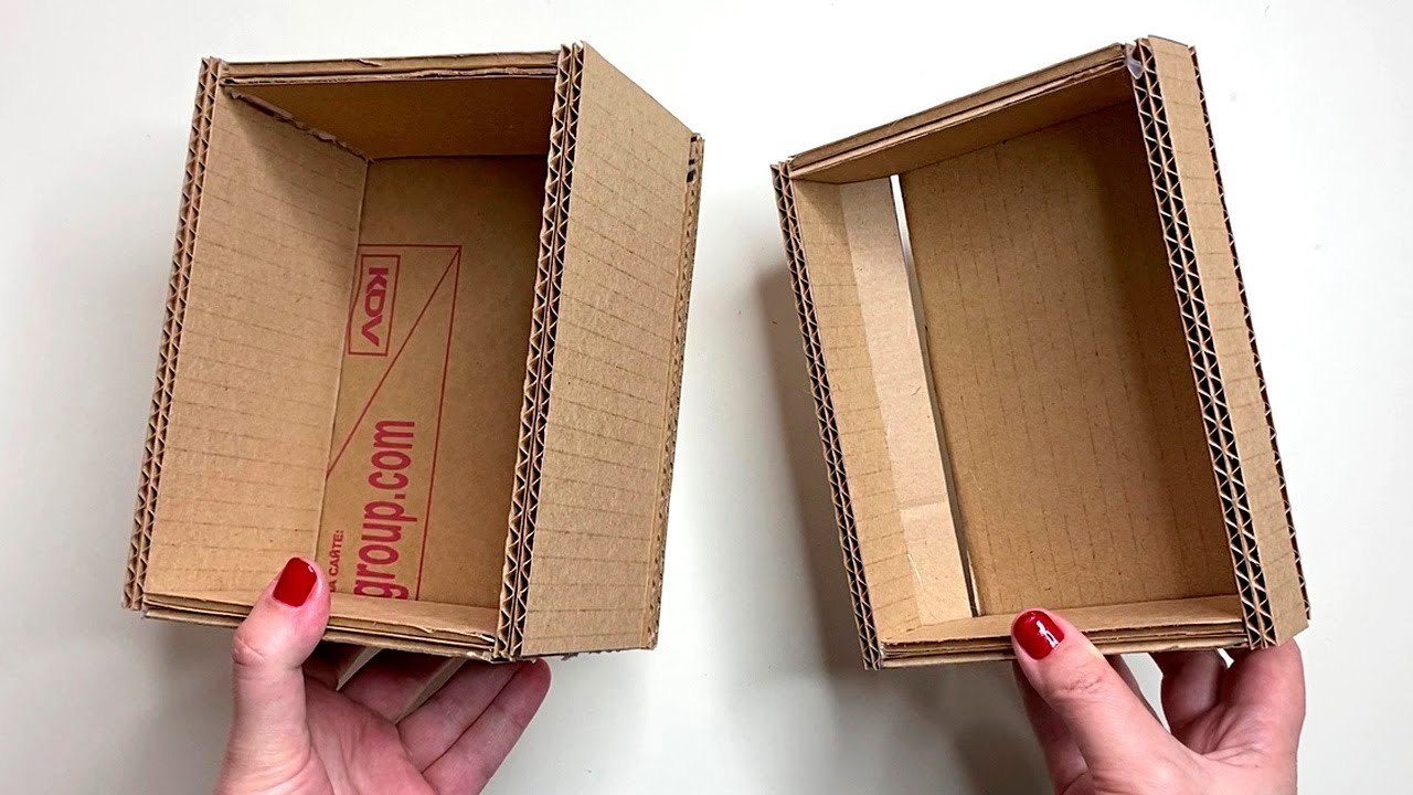 DIY How to make an amazing box | Craft idea from cardboard and paper ...