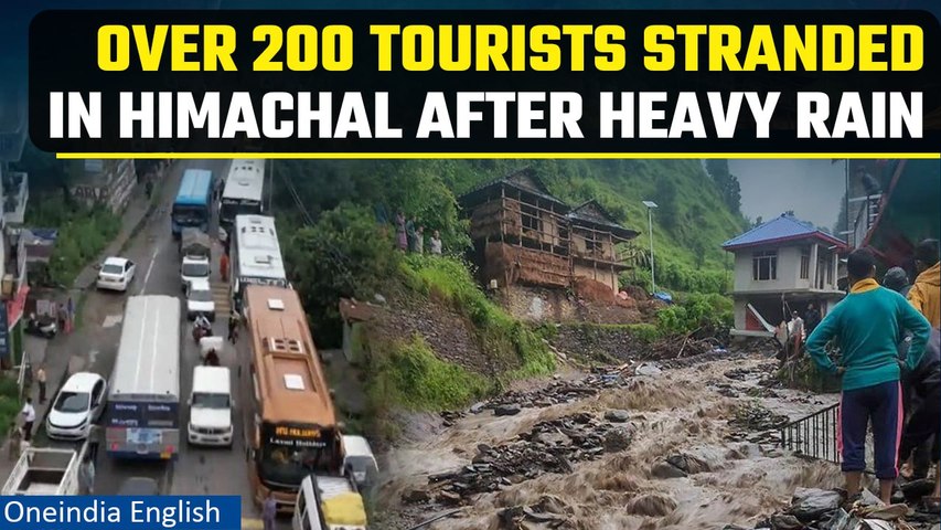 Flash Floods, Landslides Hit Himachal Pradesh; Over 200 People Stranded - Oneindia News