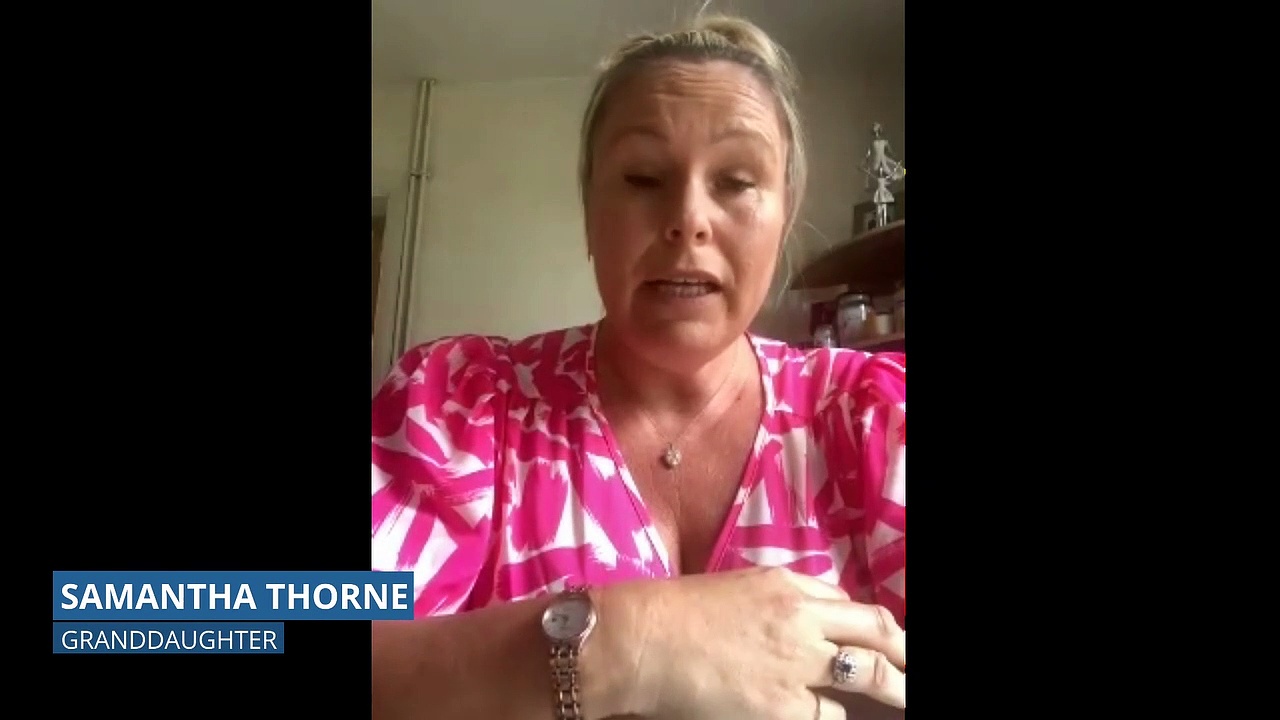 Granddaughter Samantha Thorne talks about the harrowing footage after ...