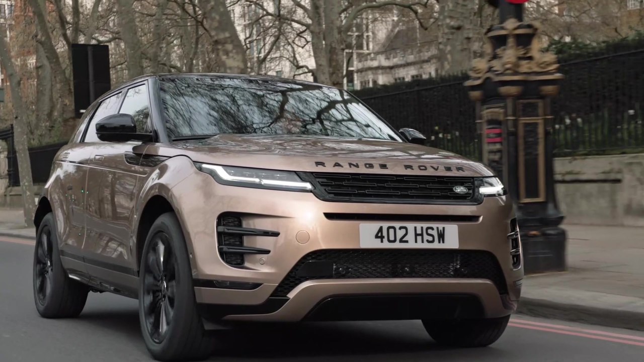 2024 Range Rover Evoque in Corintian Bronze Driving Video - video ...