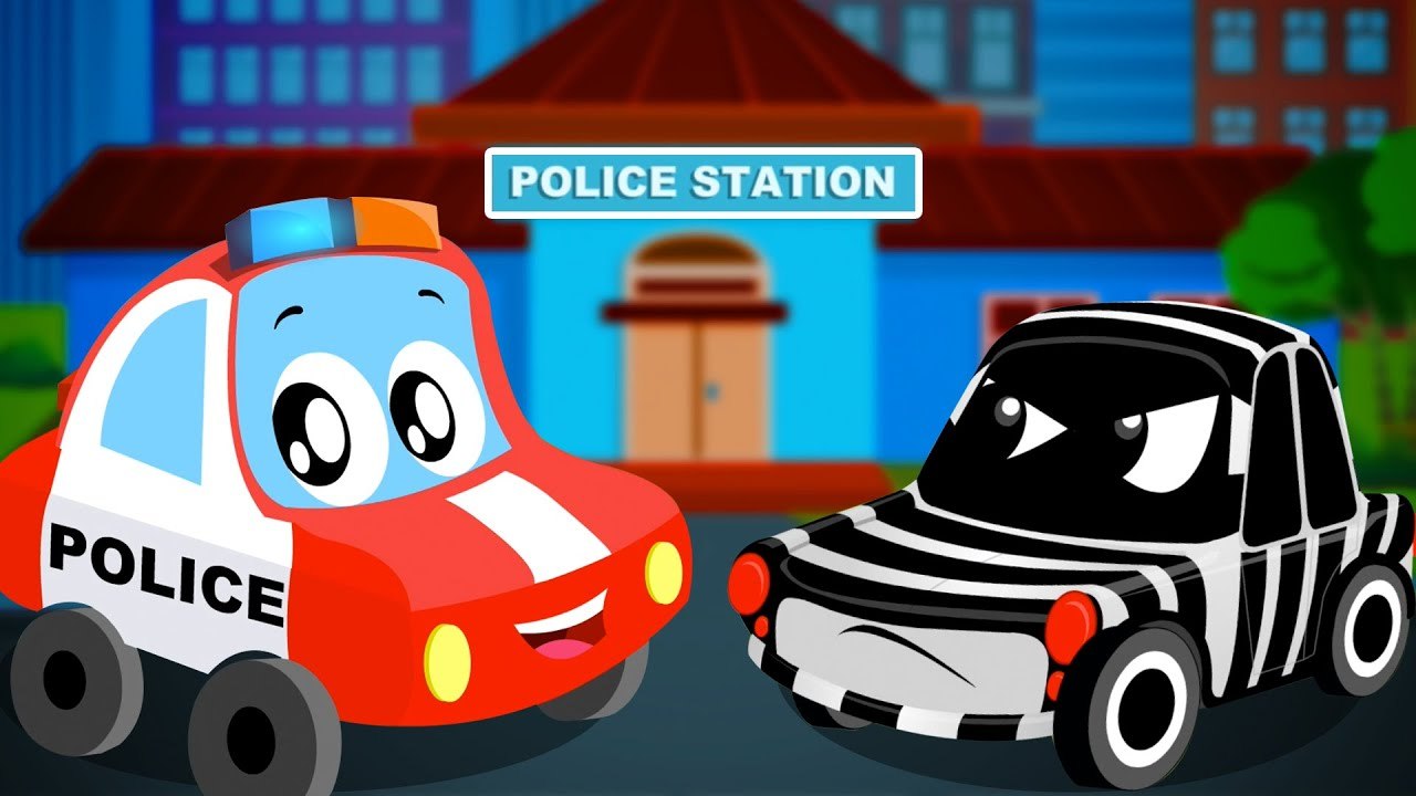Police Car Song, Baby Music & Cartoon Videos for Preschool Kids - video ...