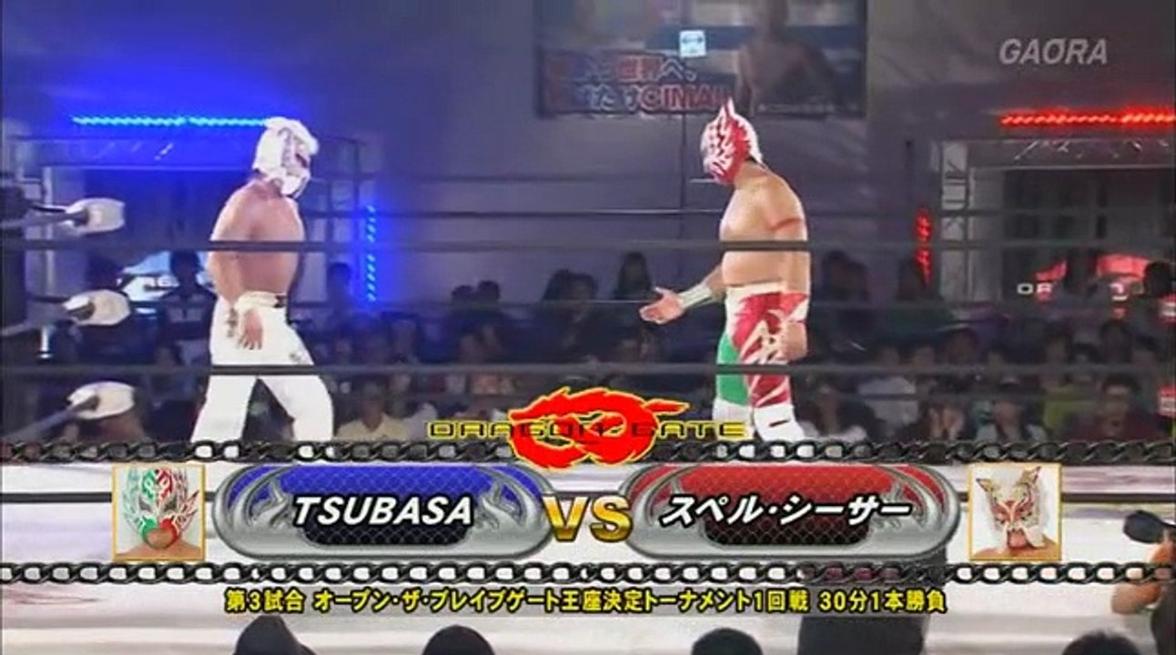 Open The Brave Gate Title Tournament Round 1 Tsubasa vs Super Shisa ...