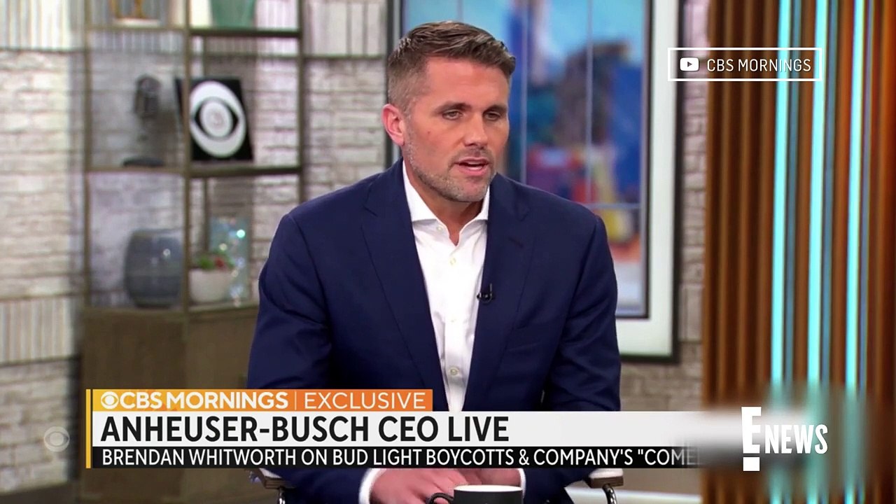 Anheuser-Busch CEO Addresses Dylan Mulvaney BACKLASH _ E! News - video ...