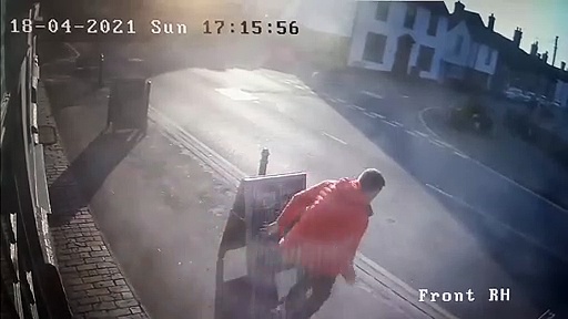 Carl Simpson moments before he causes a triple fatal crash