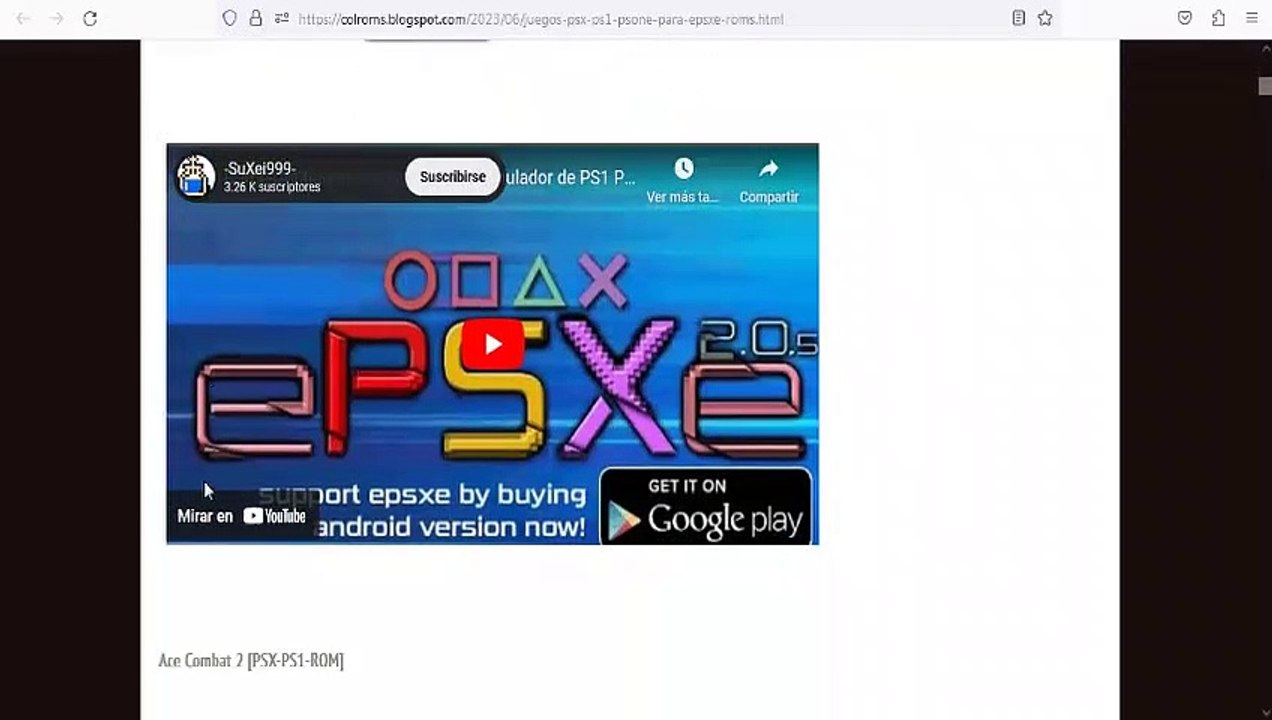 Descargar Emulador ePSXe Para Android y PC - Vídeo Dailymotion