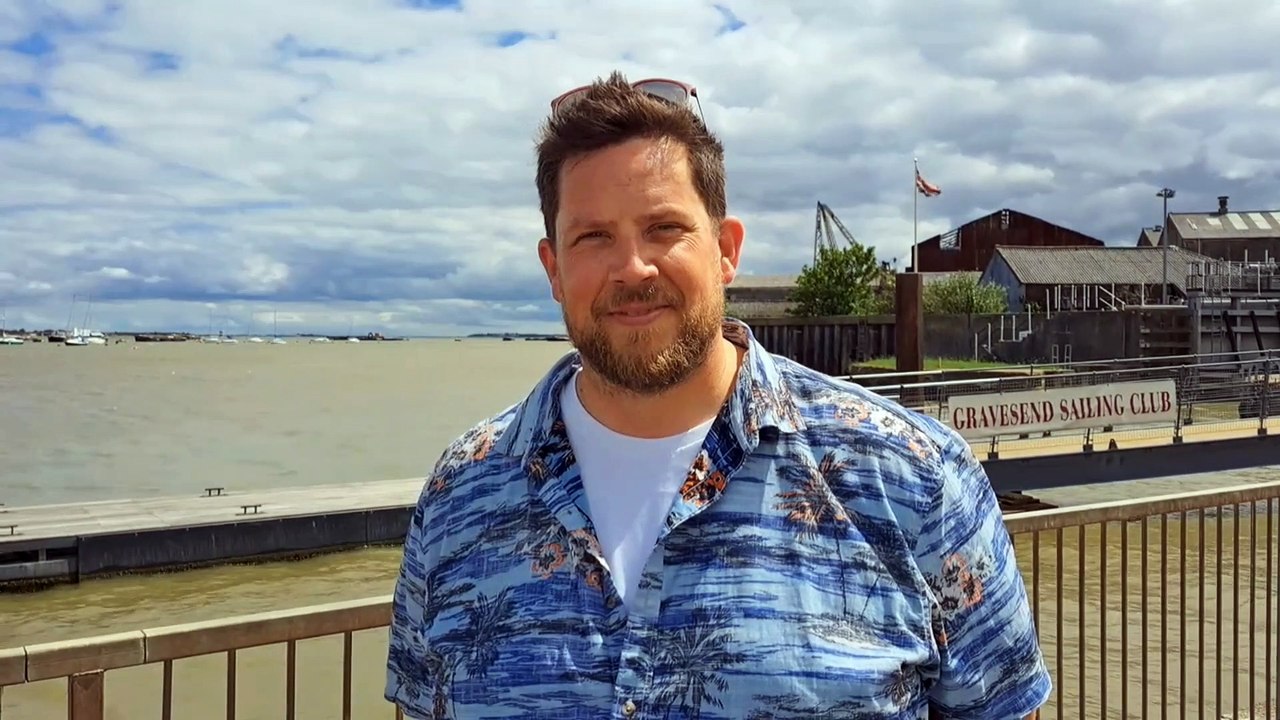 Tom Knight from Beer Pressure after performing at Gravesend Riverside ...