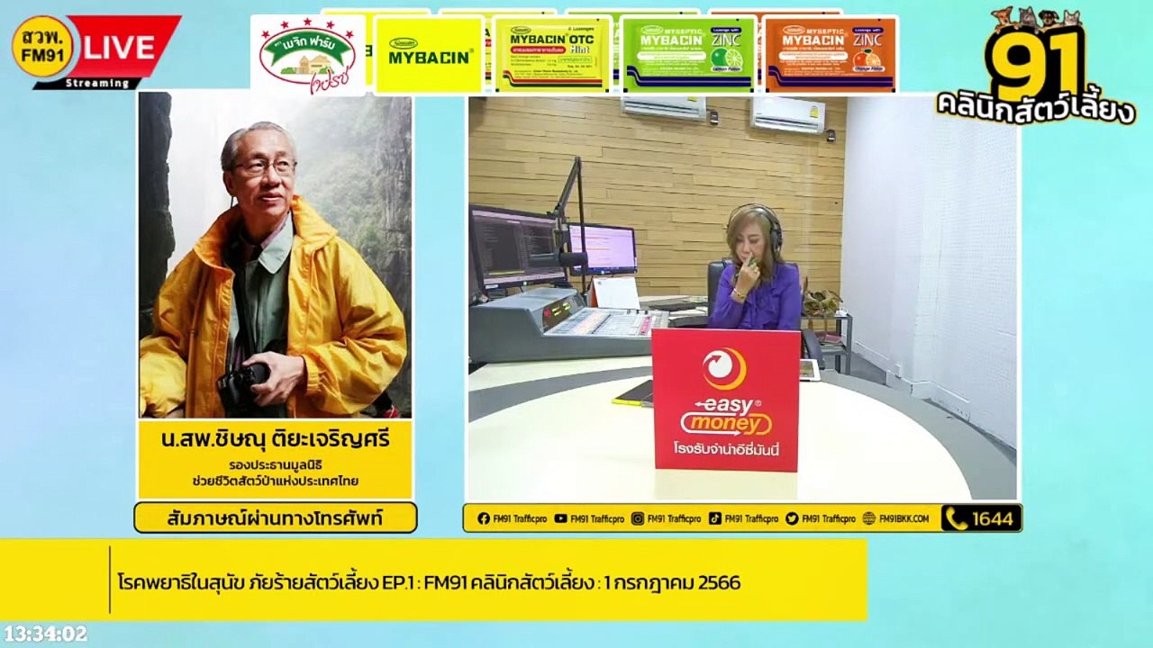 โรคพยาธิในสุนัข ภัยร้ายสัตว์เลี้ยง EP.1 : FM91 คลินิกสัตว์เลี้ยง : 1 กรกฎาคม 2566 - video ...