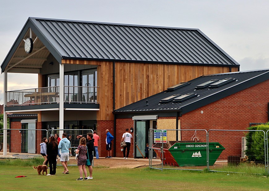 Sneak peak of the new Farndon Cricket Club pavilion