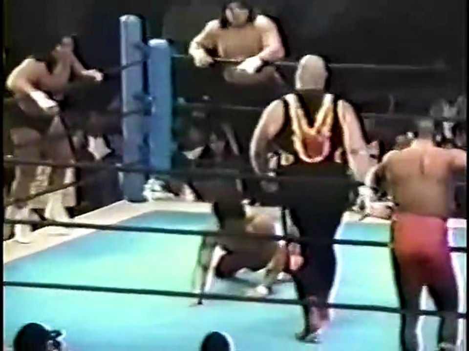 Riki Choshu, Shinya Hashimoto & Ricky Steamboat vs. Big Van Vader ...