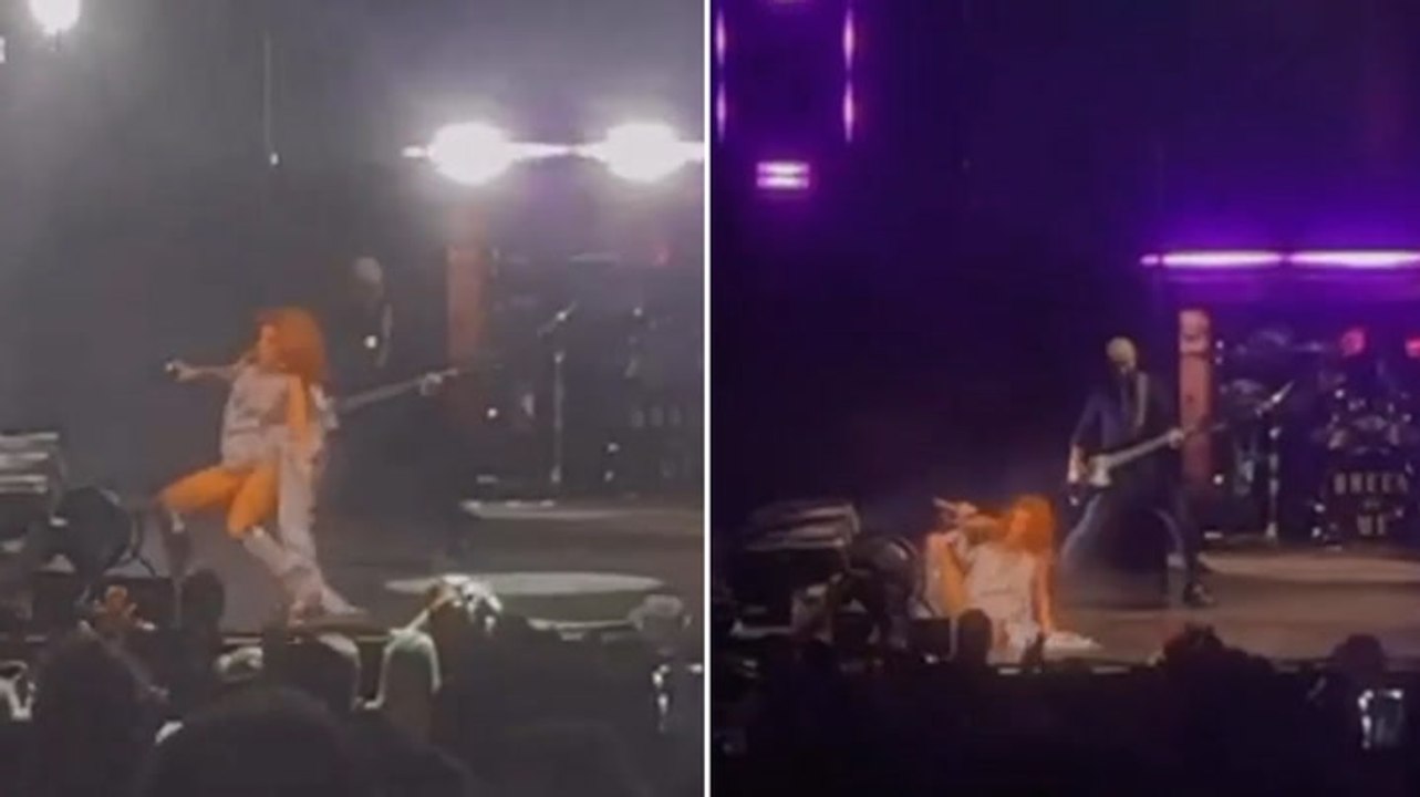 Watch the moment Shania Twain slips and falls mid-performance - video ...