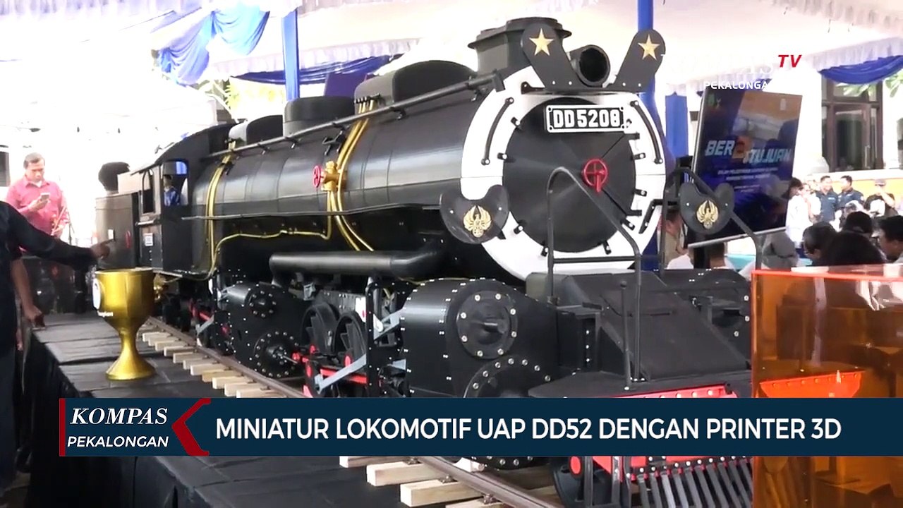 Miniatur Lokomotif Uap DD52 Dibuat dengan Printer 3D di Stasiun Tawang - Video Dailymotion
