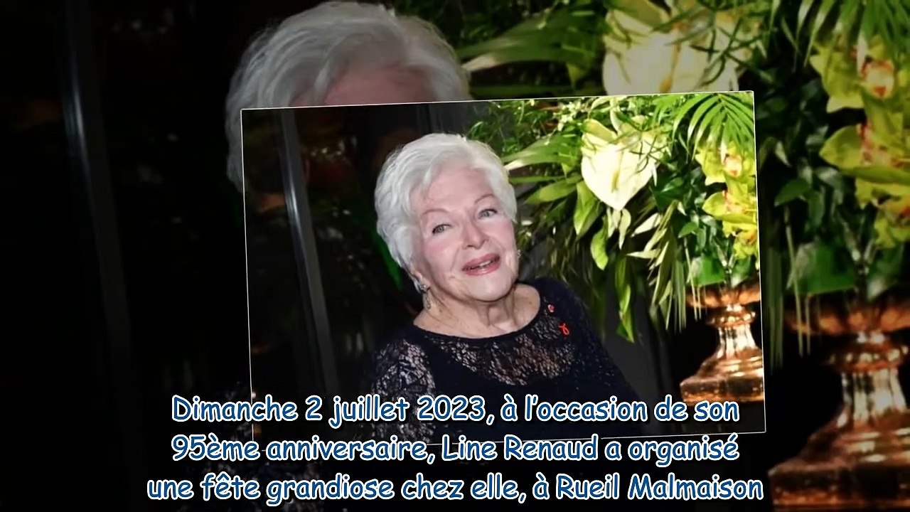 Line Renaud a 95 ans l’incroyable liste de ses invités pour sa fête grandiose chez elle à Rueil ...