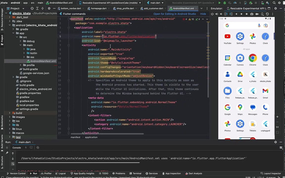 [SOLVED] Build failed due to use of deprecated Android v1 embedding - video Dailymotion