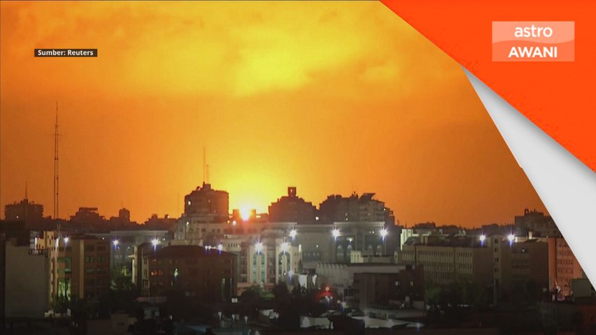 Gaza digegarkan dengan letupan besar | Astro Awani