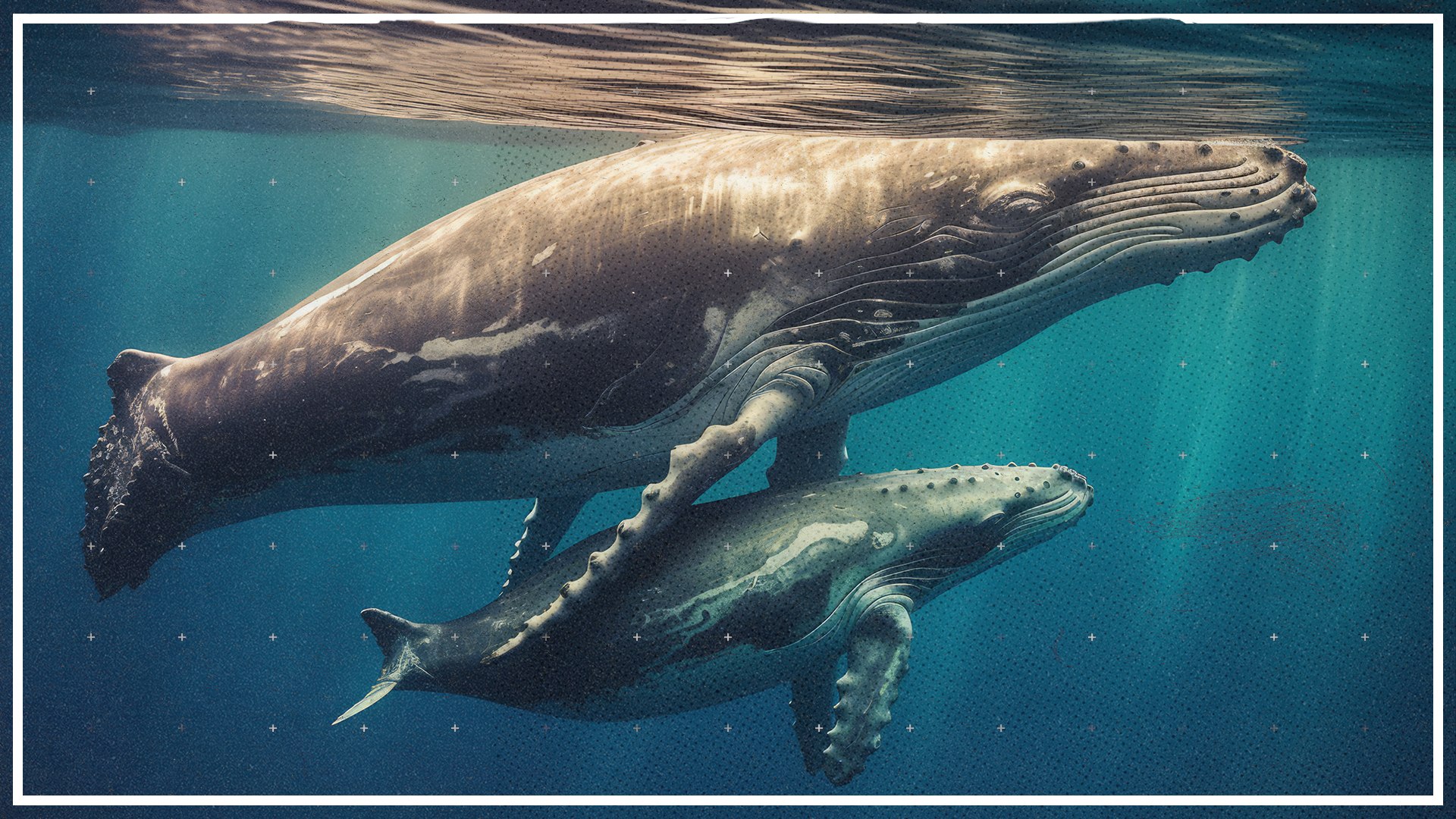 Neugeborener Blauwal Blauwal Tier Steckbrief Für Kinder & Schule