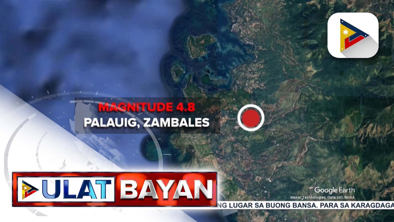 Palawig, Zambales, niyanig ng magnitude 4.8 na lindol - video Dailymotion