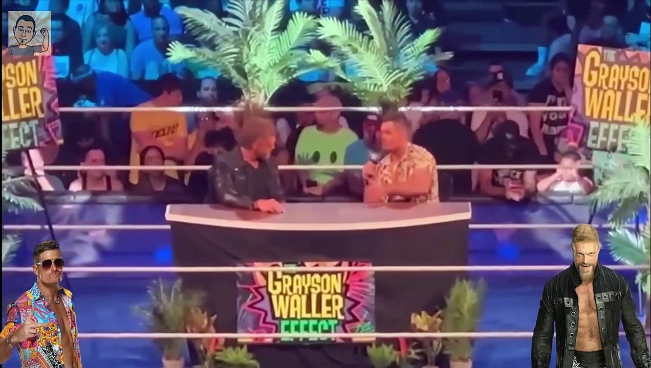 Edge returns during The Grayson Waller Effect Full Segment - WWE ...