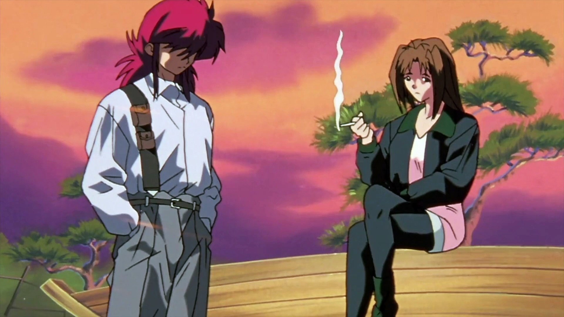 Yu Yu Hakusho Yusuke And Keiko Kiss