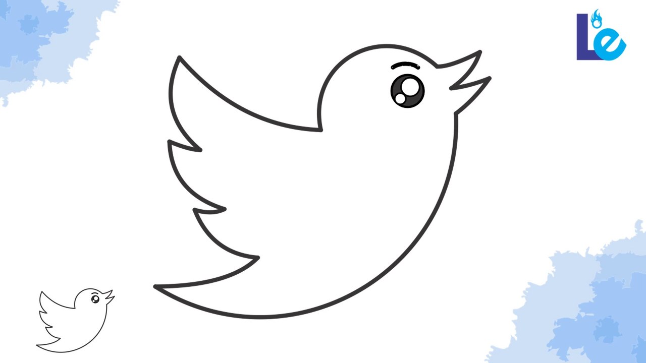 How to draw the Twitter logo - video Dailymotion
