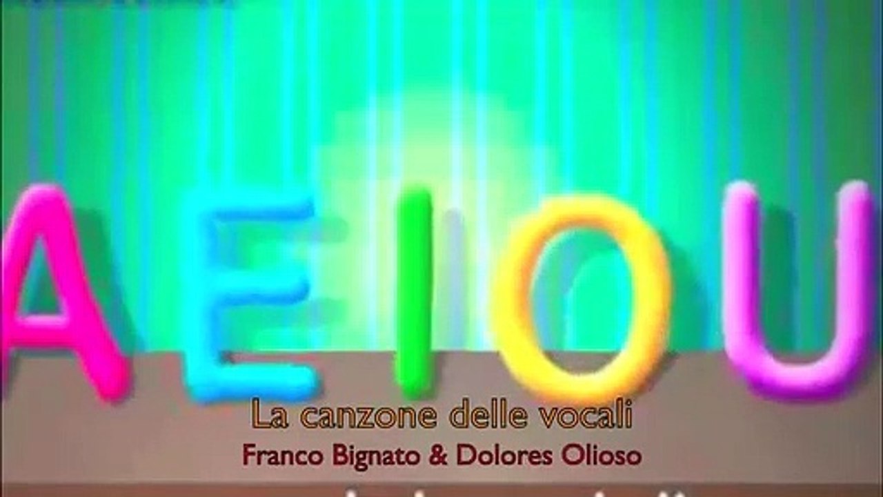 La canzone delle vocali - Aeiou - con testo - Vidéo Dailymotion