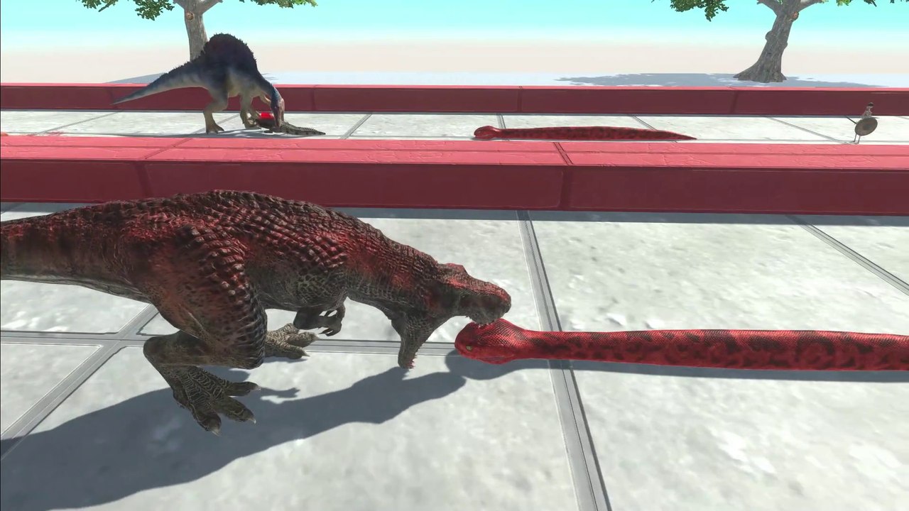 SPINOSAURUS vs T.REX QUIEN es mas FUERTE y RAPIDO MATANDO? ARBS Animal ...