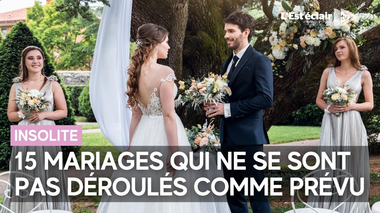 Ces mariages qui ne se sont pas passés comme les mariés l'imaginaient ...