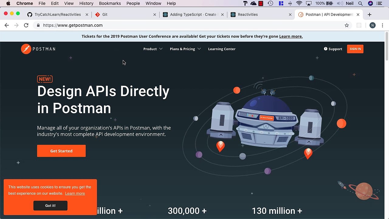 Net. Core and React Walking Skeleton Part 1 API (Legacy) - Introduction to Postman - video ...