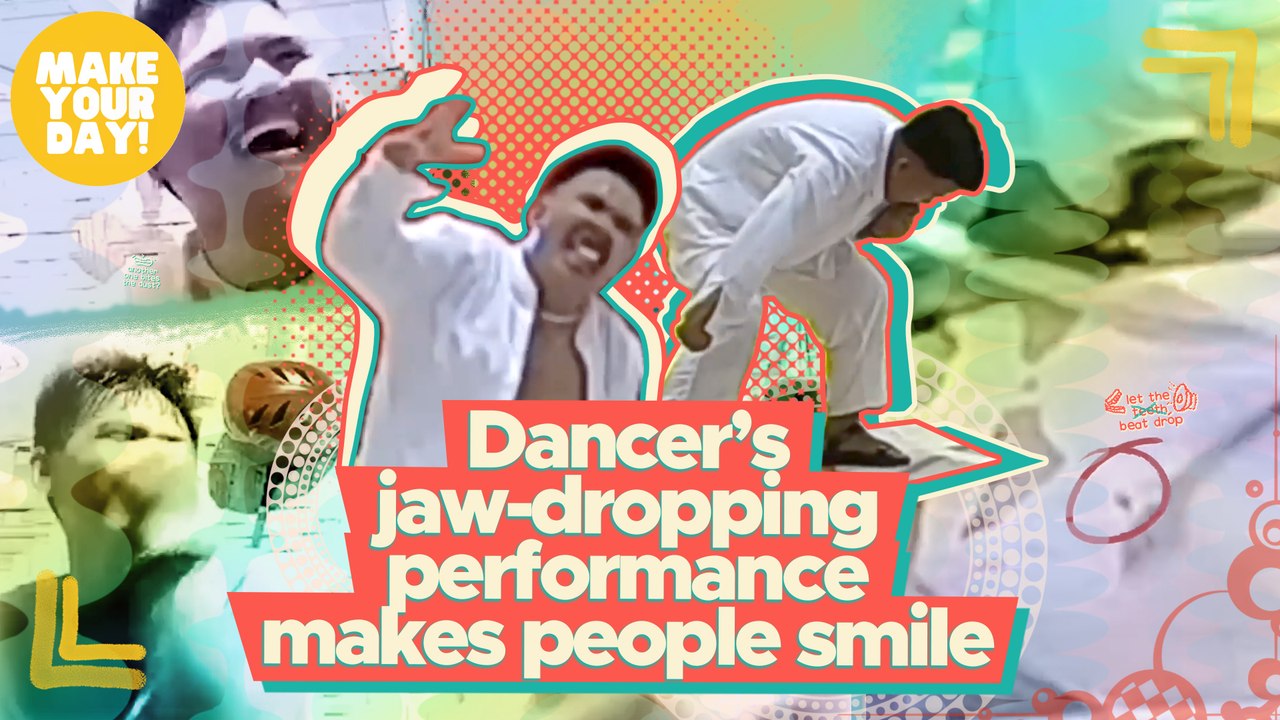 Dancer’s jaw-dropping performance makes people smile | Make Your Day ...