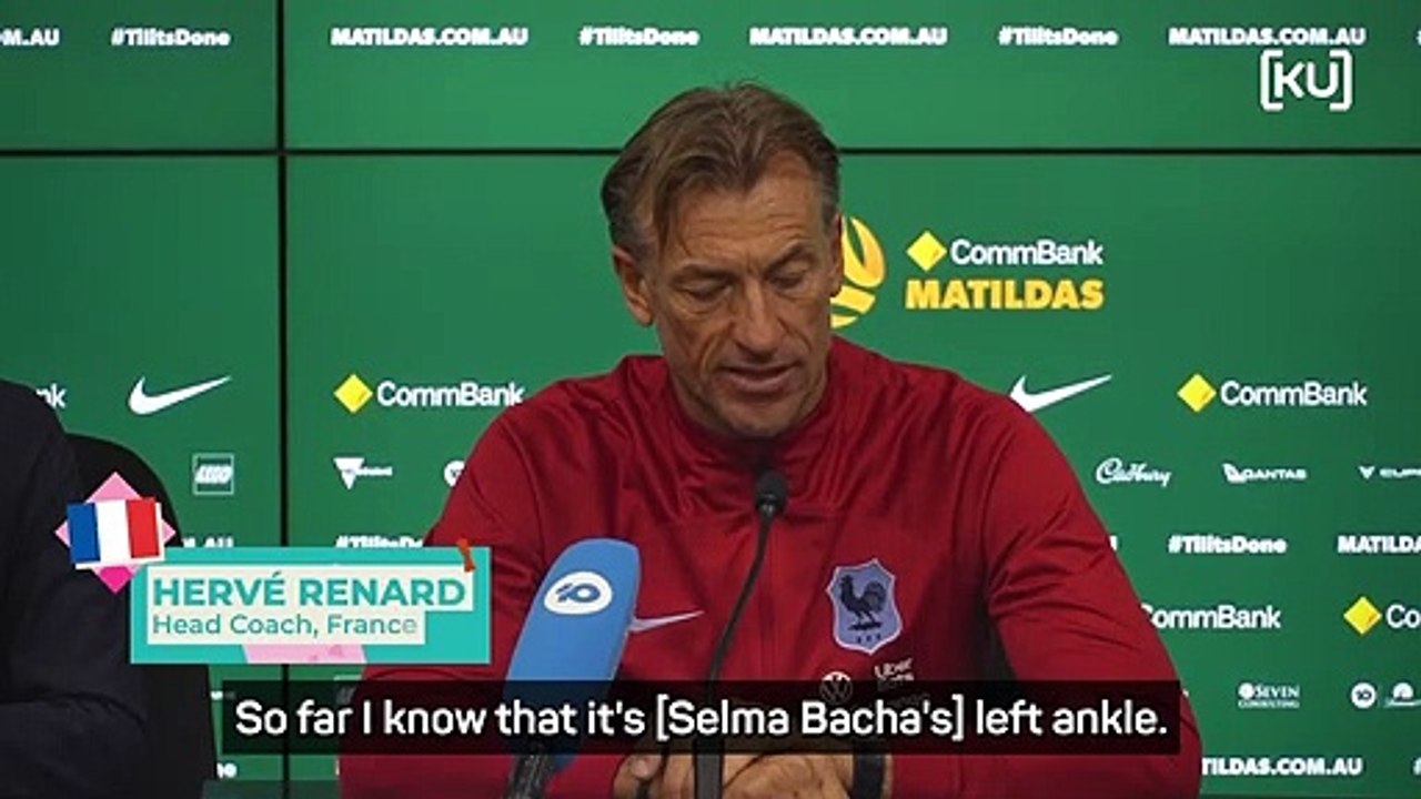 Renard 'optimistic' about Bacha injury - video Dailymotion