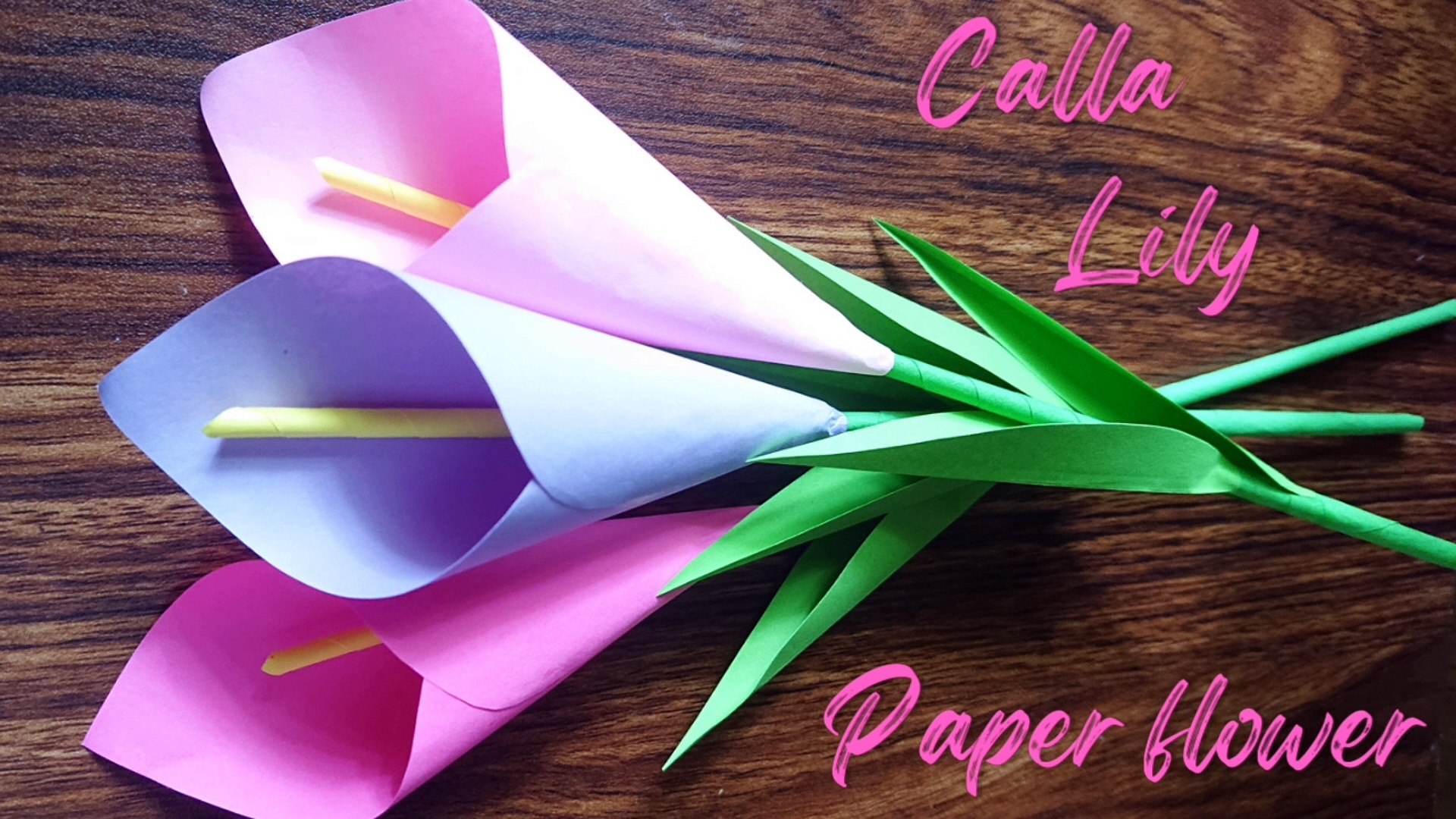 Easy Origami Calla Lily Paper Calla Lily Easy And Beautìul Origami