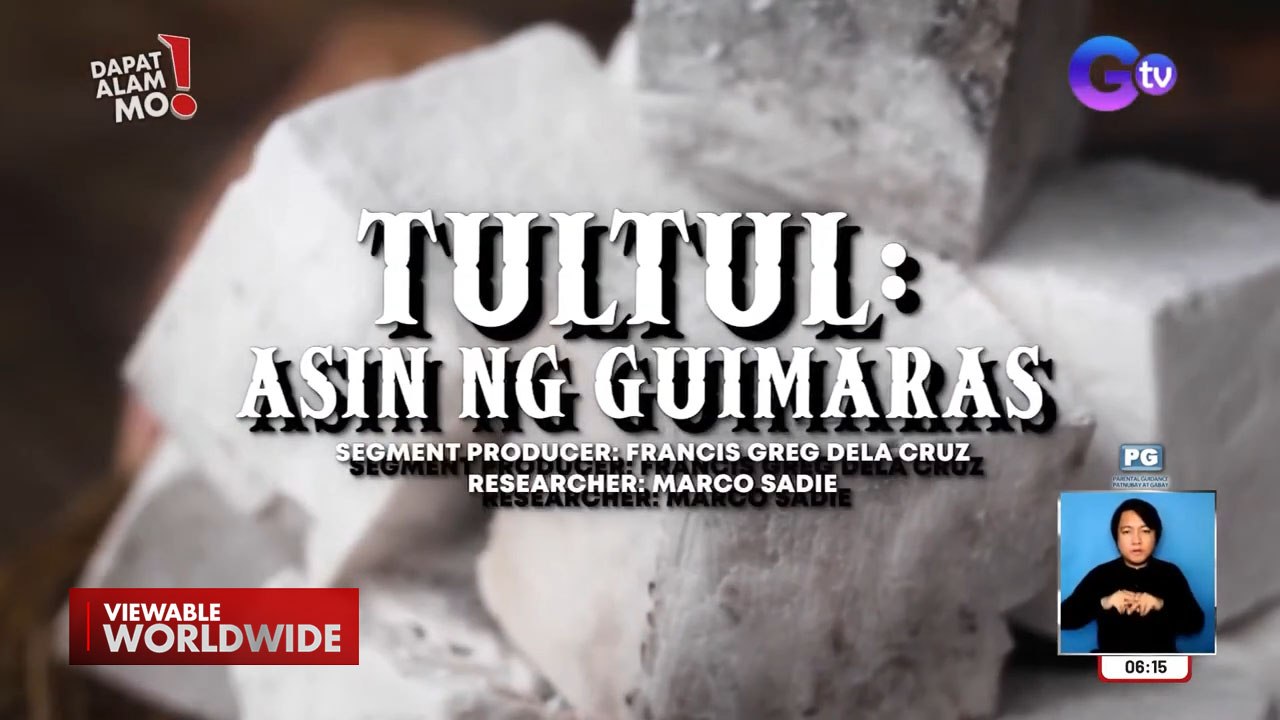 Asin na ‘tultul’ sa Guimaras, bakit hinahaluan ng gata? | Dapat Alam Mo! - video Dailymotion